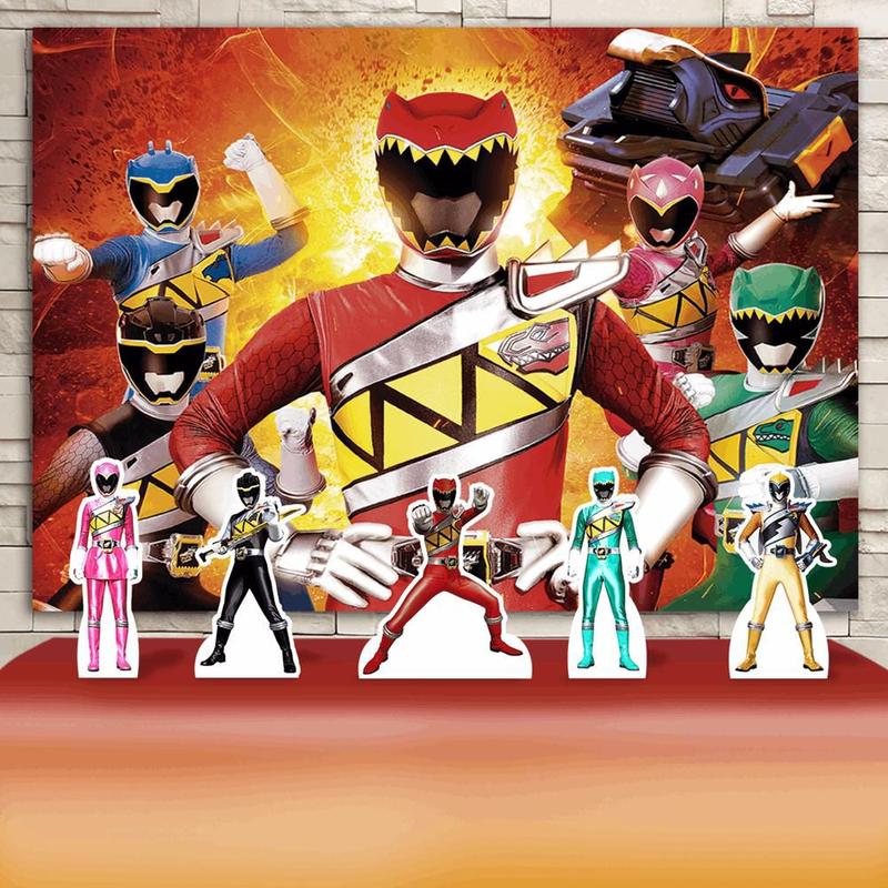 kit Festa Rubi Power Ranger Dinocharg- IMPAKTO VISUAL - Kit Decoração ...
