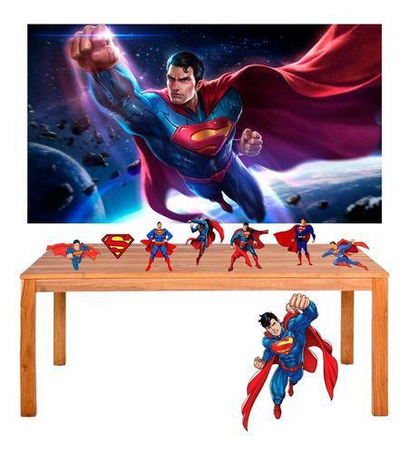 Kit Festa Superman Display + Painel 150x100cm - BLUE MOON - Painel de ...