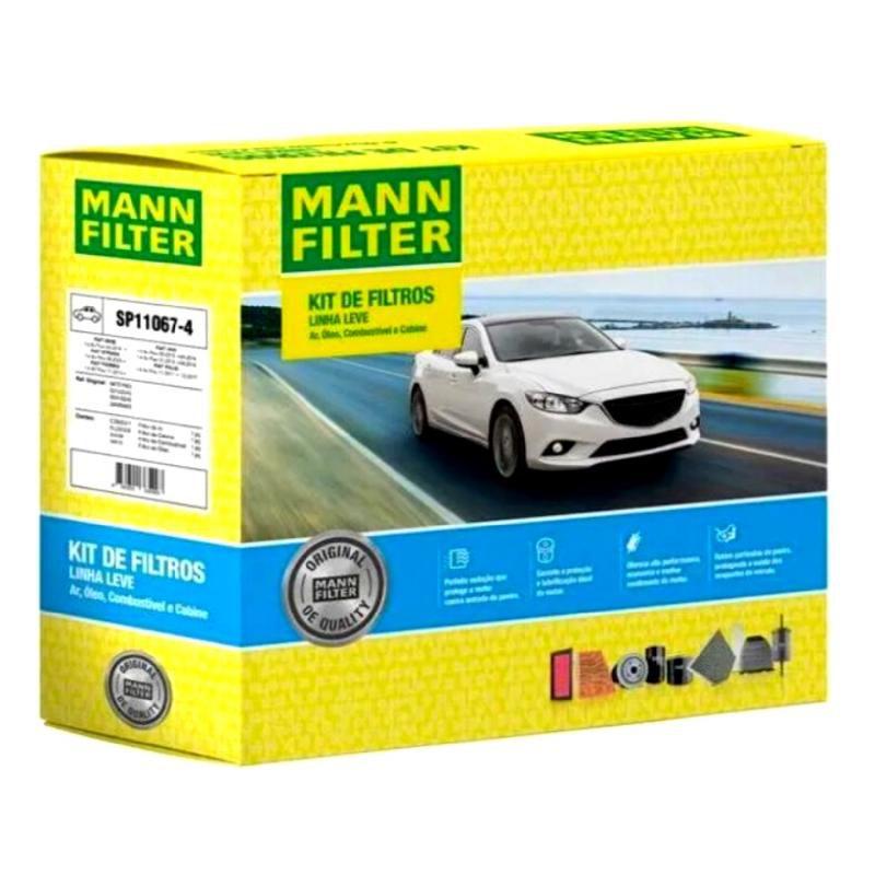 Kit filtros revisão fiat uno, fiorino, palio evo mann sp11607-4 - MANN ...