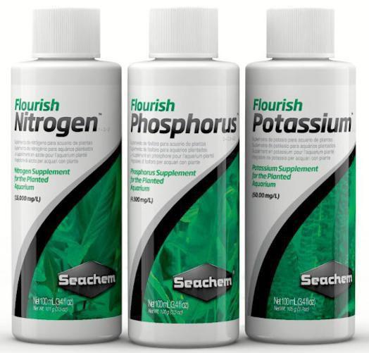 Kit Flourish Plant Pack Enhancer Npk Seachem 3 X100Ml - Cuidados com o ...