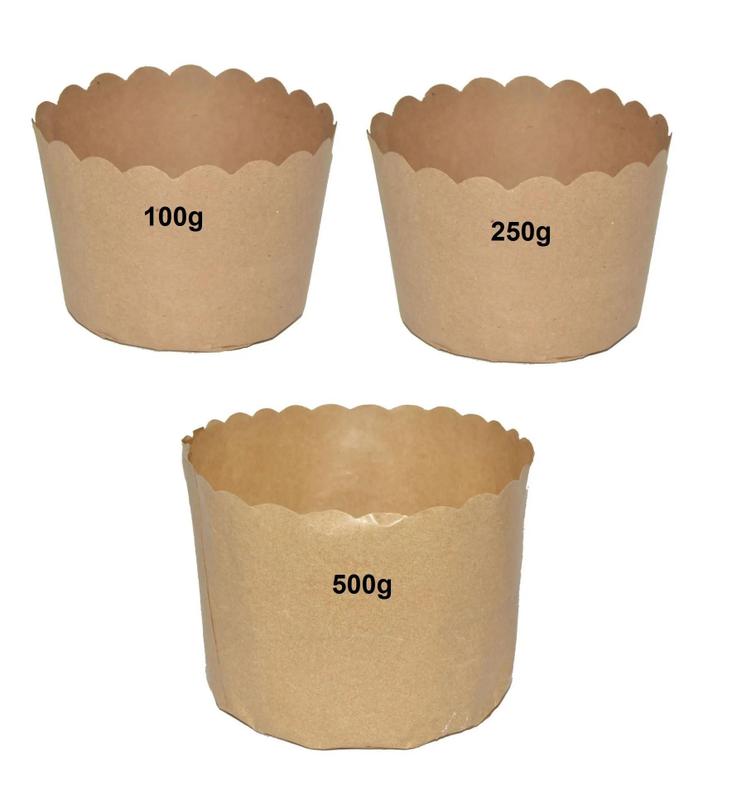 Kit Forma De Papel Para Panetone 500G (1) 250G (1) 100G (1) - Petropel ...