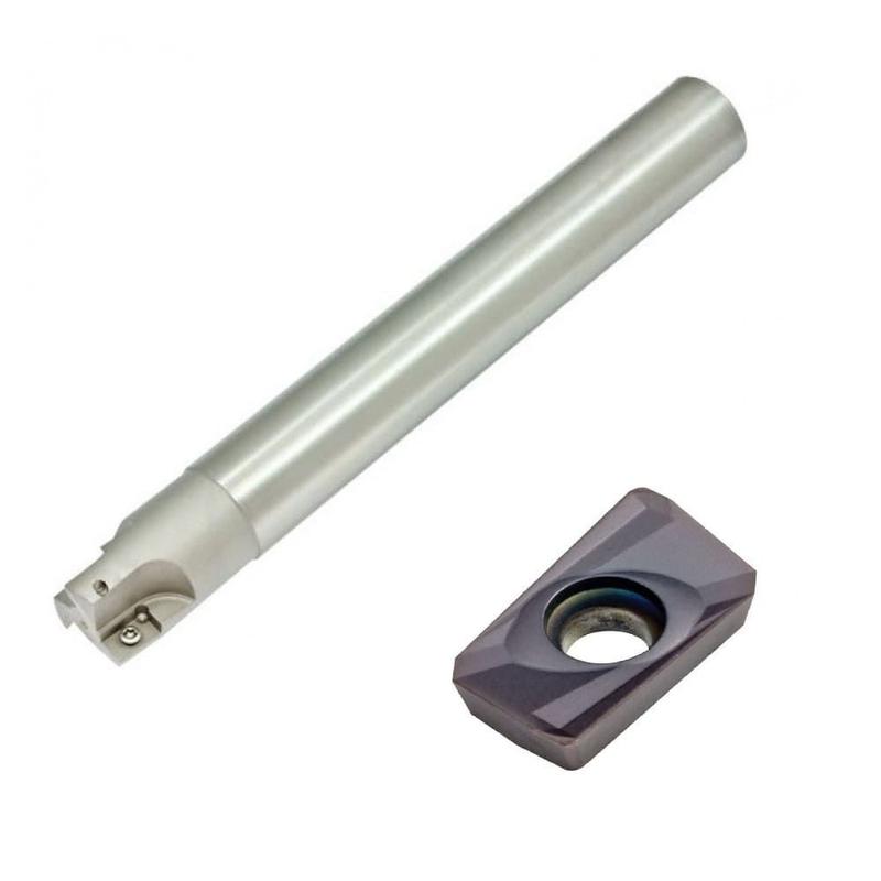 kit fresa apmt 12 mm + 05 insertos apmt 1135 m2 tc9120 - diamond ...