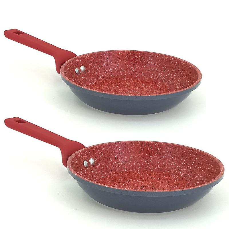 Kit Frigideira Color Stone Titânio 26 E 22cm Indução - EURO HOME ...
