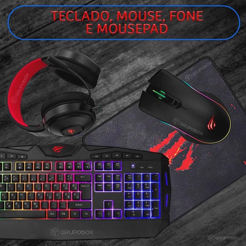 Kit Gamer Completo Para Setup Com Led rgb Havit KB502CM - smatcase ...
