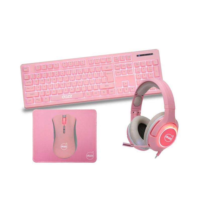Kit Gamer Feminino 4 em 1 Rosa - Dazz - CM418 - Kit Gamer - Magazine Luiza