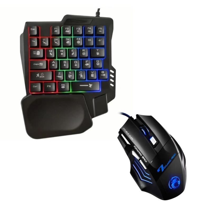 Kit Gamer Mobile - Mouse Gamer e Mini Teclado Gamer para Jogos de FPS ...