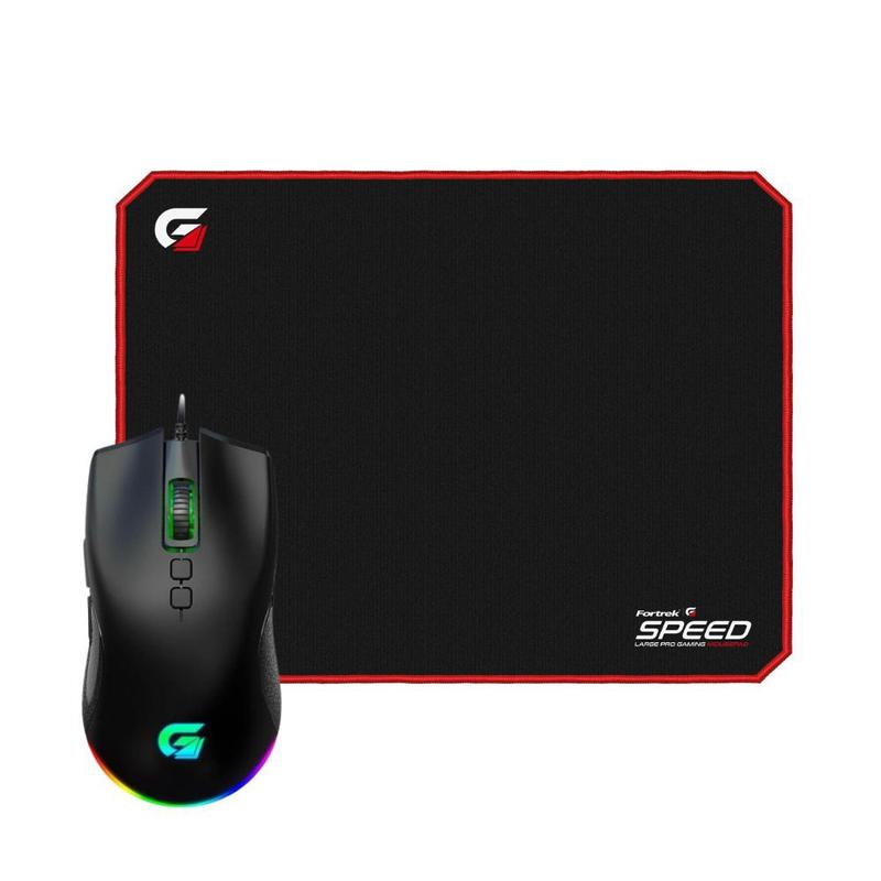 Kit Gamer Mouse Black fire Mouse pad MPG101 vermelho Fortrek - Kit ...