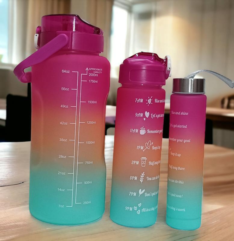 Kit garrafas de água motivacionais 3 em 1 squeeze - ALVIMPORT - Squeeze - Magazine Luiza