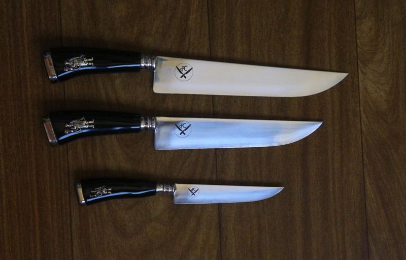 Kit Gaucho Facas Castelhana Churrasco e Cozinha 3 Peças Cabo Preto ...