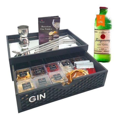 Kit Gin 2 Tanqueray 275ml + Caixa Espelhada + 14 Especiarias - UP DRINK ...