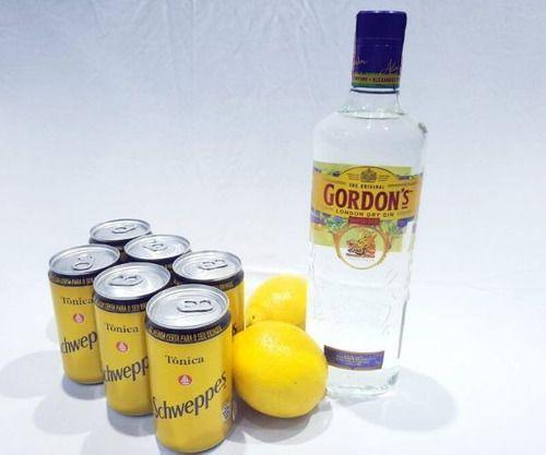 Kit Gin Gordon 750ml + 4 Tônica Schweppes 350ml - Gordon's - Gin ...