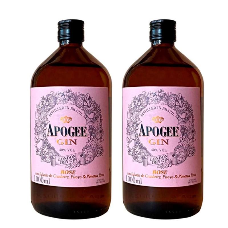 Kit gin London Dry Apogee Rose 40%vol Piracaia 2 un. - Gin - Magazine Luiza