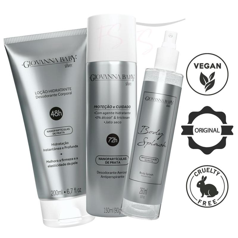 Kit GIovanna Baby Loção Hidratante + Desodorante Aerosol + Body Splash ...