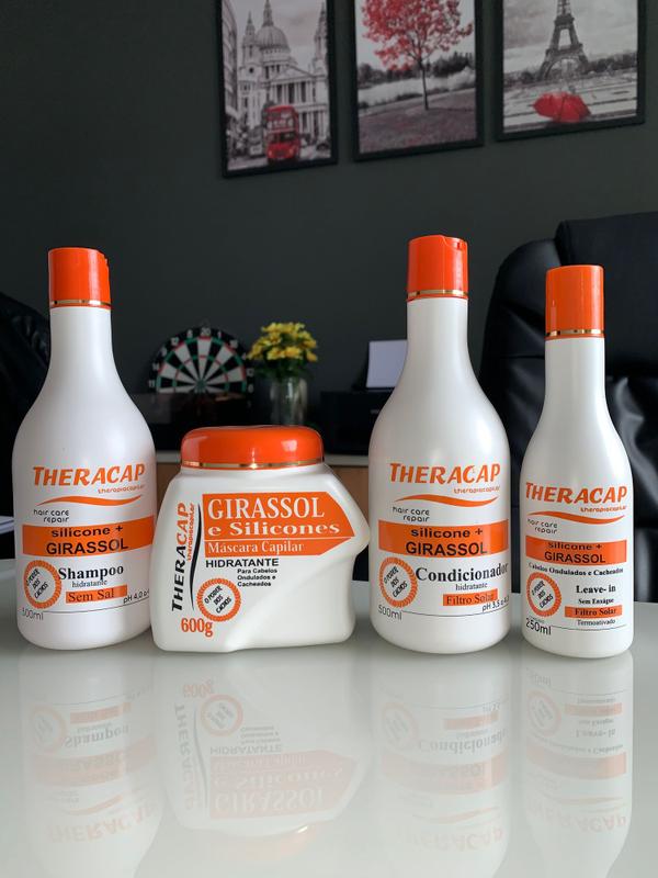 Kit Girassol Profissional Para Cabelo Cacheado - Theracap - Theracap ...