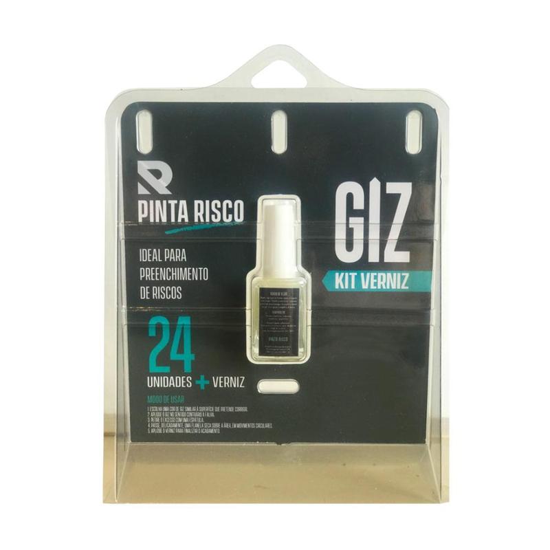 Kit Giz + Verniz Fosco - Pinta Risco - Verniz - Magazine Luiza