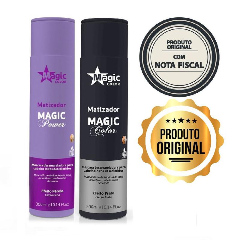 Kit Gloss Matizador Efeito Pérola + Prata Magic Color 300ML - Matizador ...