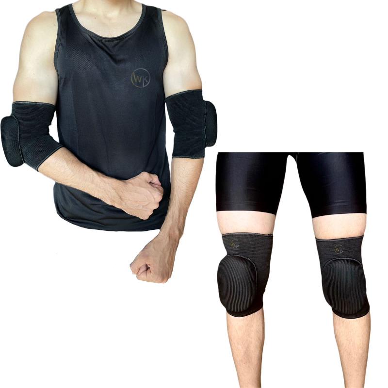 Kit Goleiro Futsal Vôlei Dança Mma Joelheira E Cotoveleira - WK ...