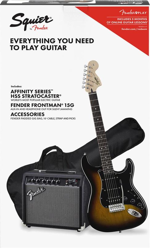 Kit guitarra fender squier affinity strat hss + frontman 15g - Guitarra ...