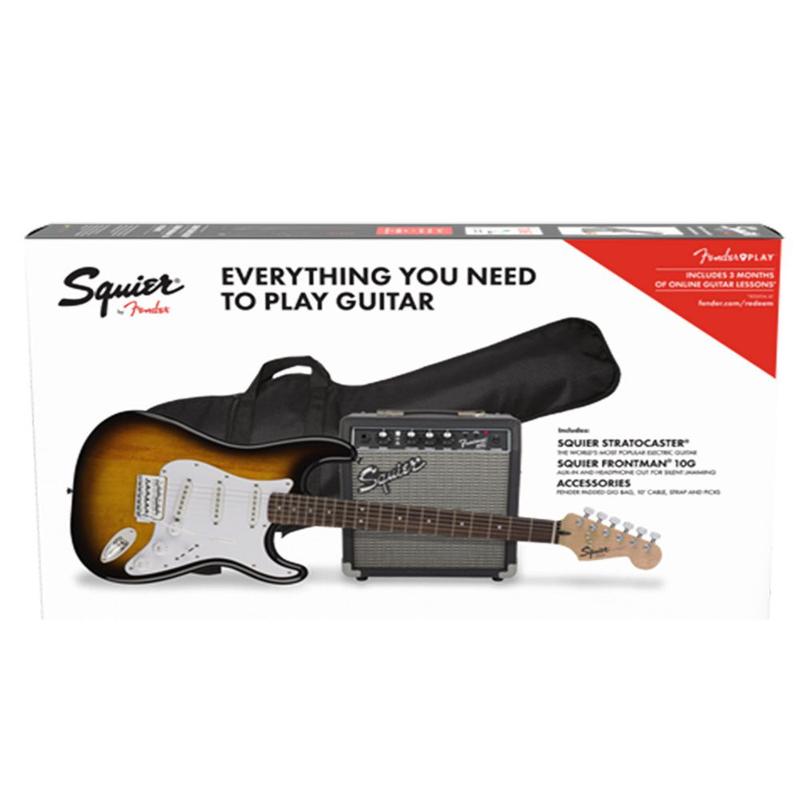 Kit Guitarra Fender Squier Stratocaster Com Amplificador Capa e Correia ...