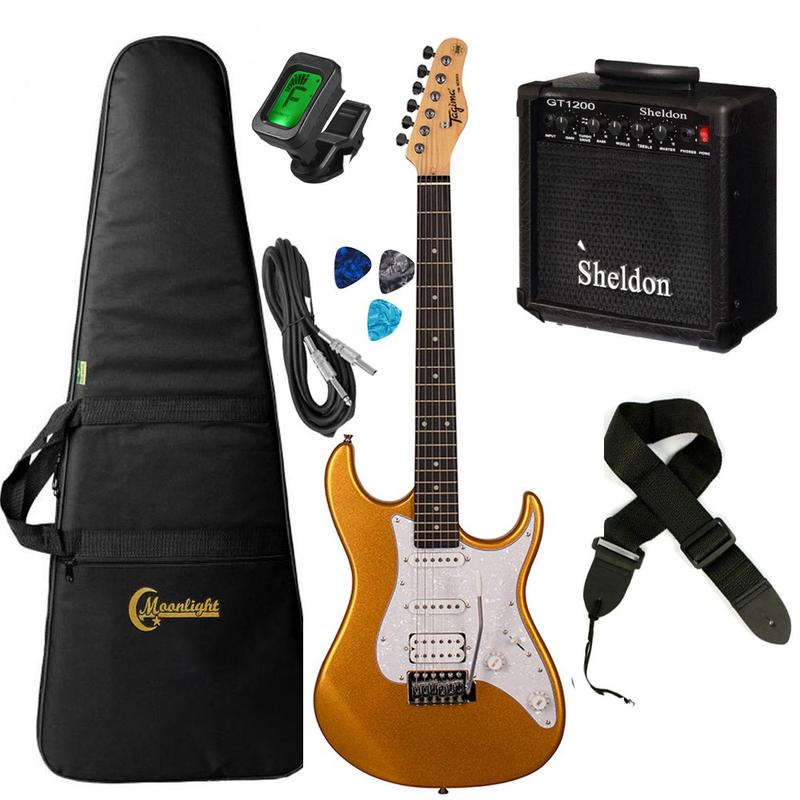 Kit Guitarra Tagima TG520 Metallic Gold Yellow TW Series Woodstock MGY ...