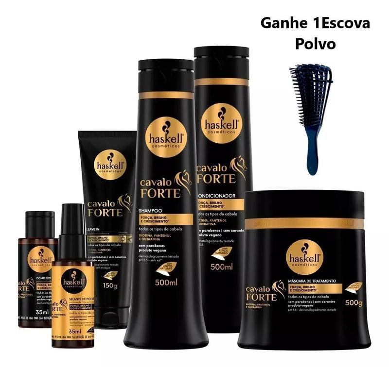 Kit Haskell Cavalo Forte 500ml Completo + presente - Haskell cosméticos ...