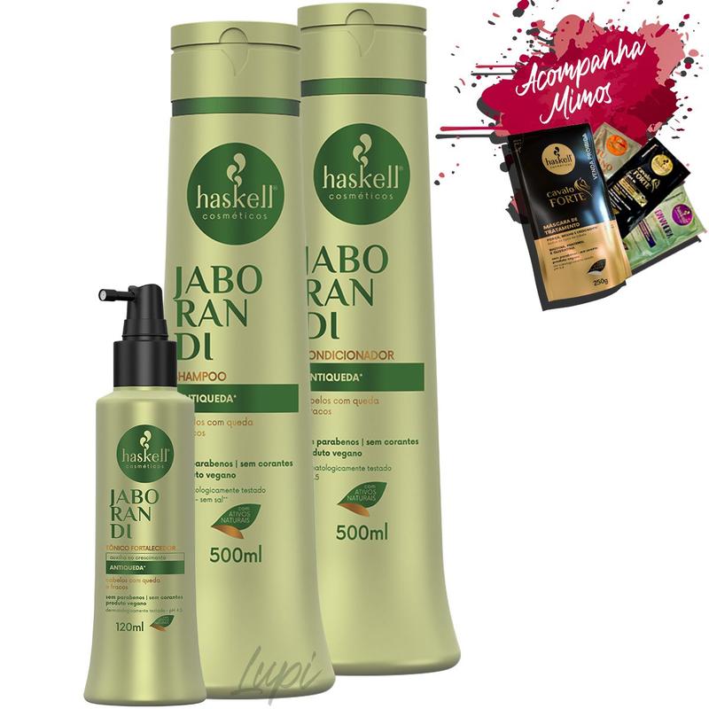 Kit Haskell Jaborandi Sh Cond 500ml Tonico 120ml - Kit de Tratamento para Cabelos - Magazine Luiza