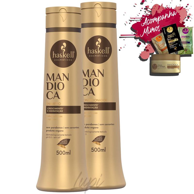 Kit Haskell Mandioca Sh Cond 500ml - Kit Shampoo e Condicionador - Magazine Luiza