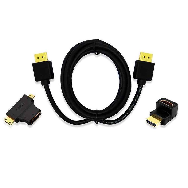 Kit HDMI com Cabo 1,4 1,8M e Adaptador T+L - WI289 - Multilaser - Cabo ...