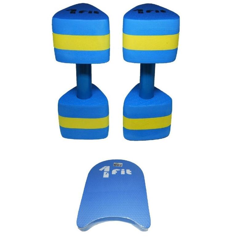 Kit Hidro Par de Halter Hidro Tamanho M + Prancha de Natação - 1 Fit ...