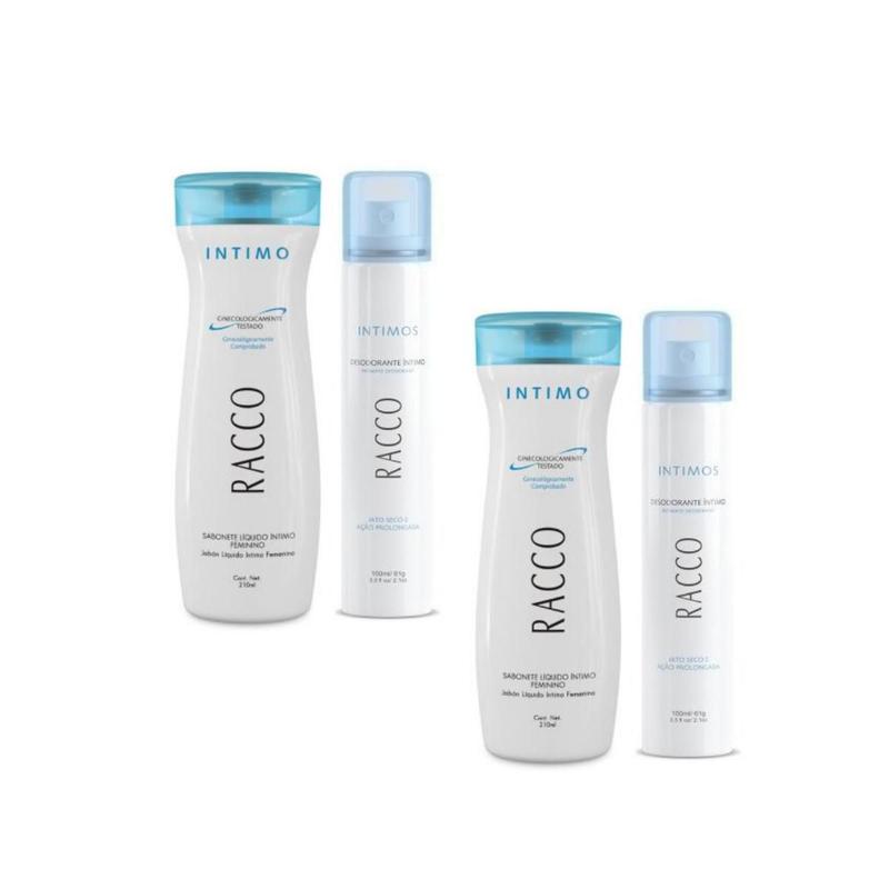 Kit Higiene C/ 2 Sabonetes + 2 Desodorantes Íntimo Feminino - Racco ...