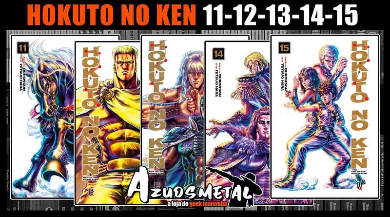 Kit Hokuto No Ken - Fist of the North Star - Vol. 11-15 Mangá: JBC - Mangá - Magazine Luiza