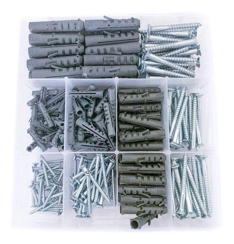 Kit Home 280 Peças Parafusos E Buchas (5, 6, 8 E 10) E Caixa - Kit ...