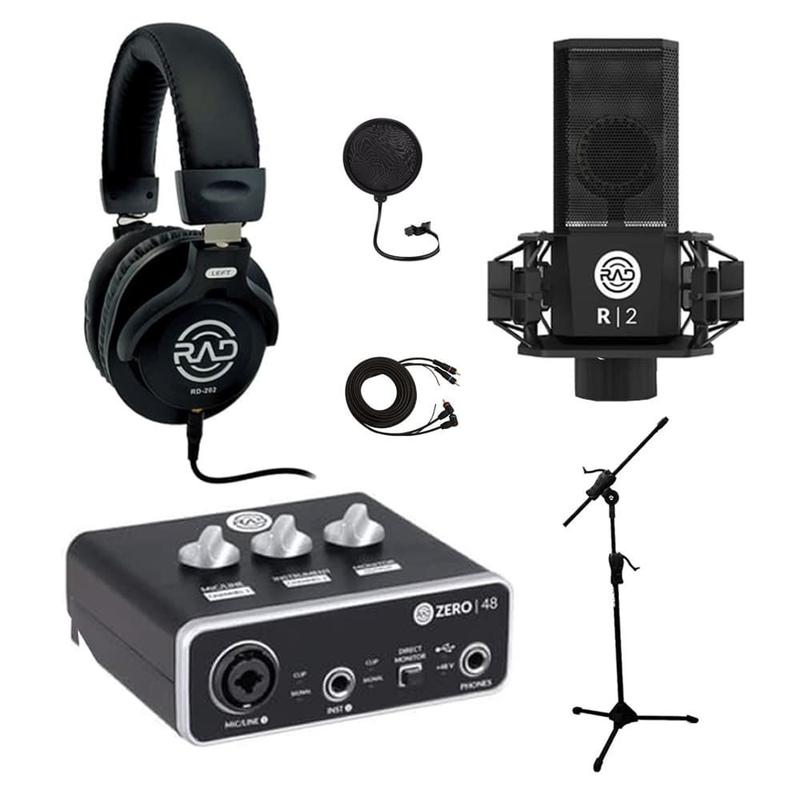Kit Home Studio Completo - Fone + Interface + Mic + Pedestal + Filter - RAD - Pop Filter ...