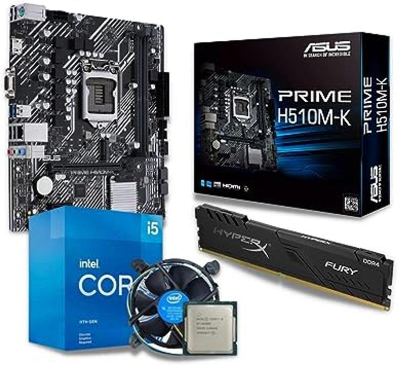 Kit i5 Intel 11ª Geração i5 11400 + Asus H510 + 16gb Ddr4 Fury ...