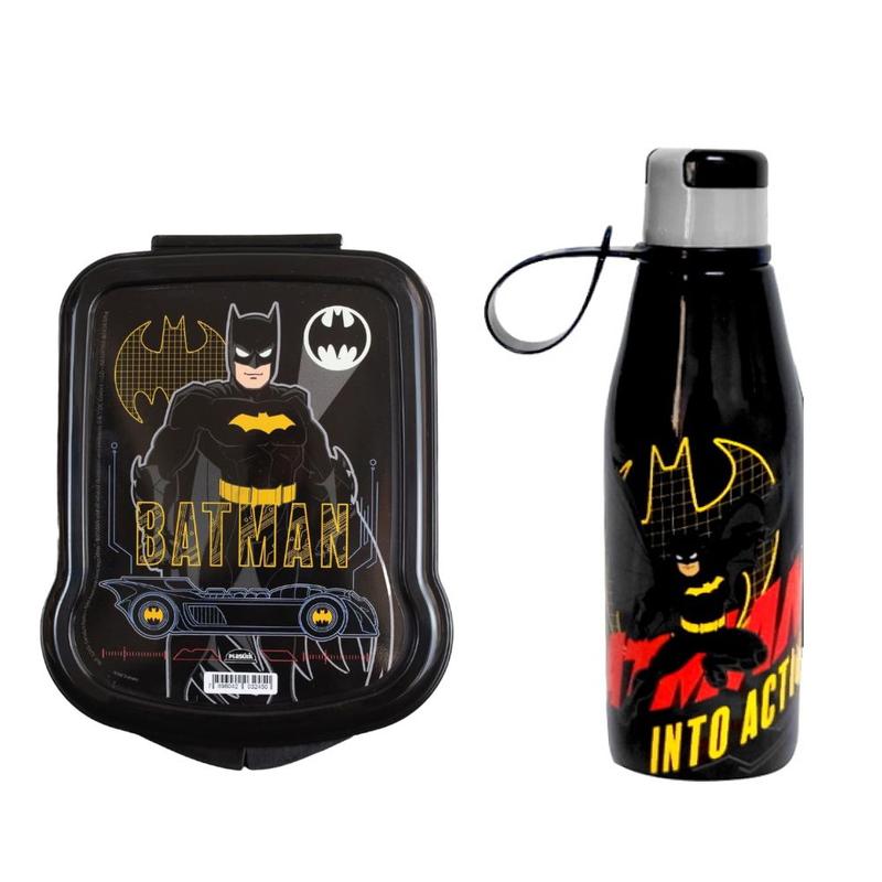 Kit Infantil Batman Garrafa e Sanduicheira para Pão de Forma - Plasútil ...