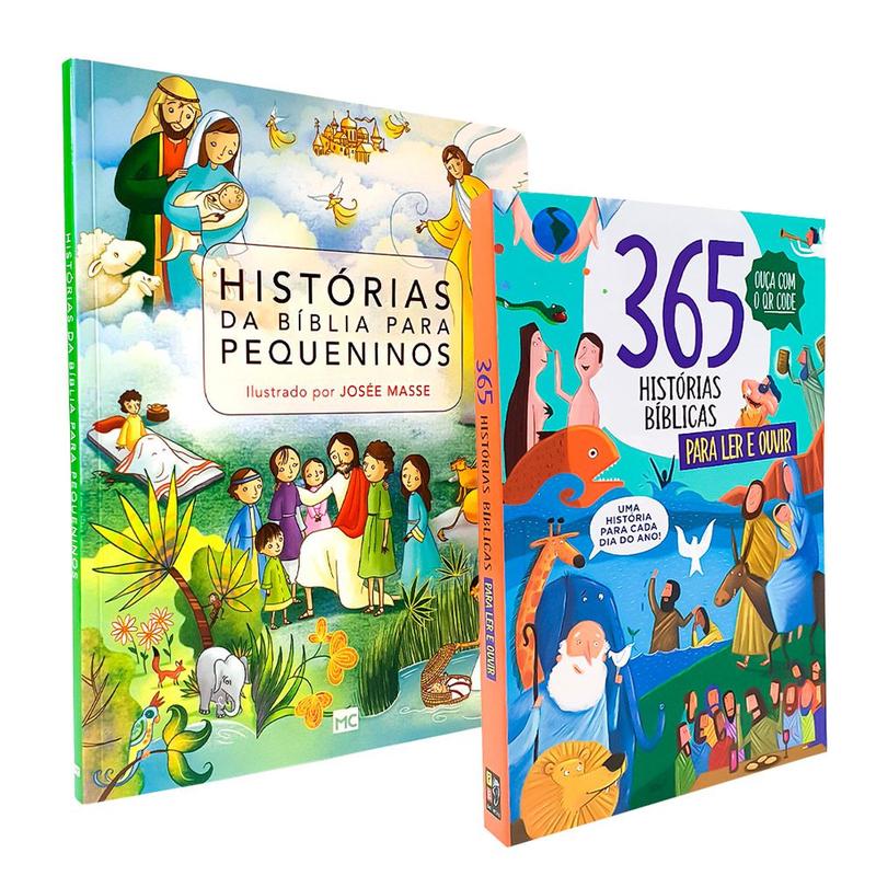 Kit Infantil Histórias da Bíblia para Pequeninos + 365 Histórias ...
