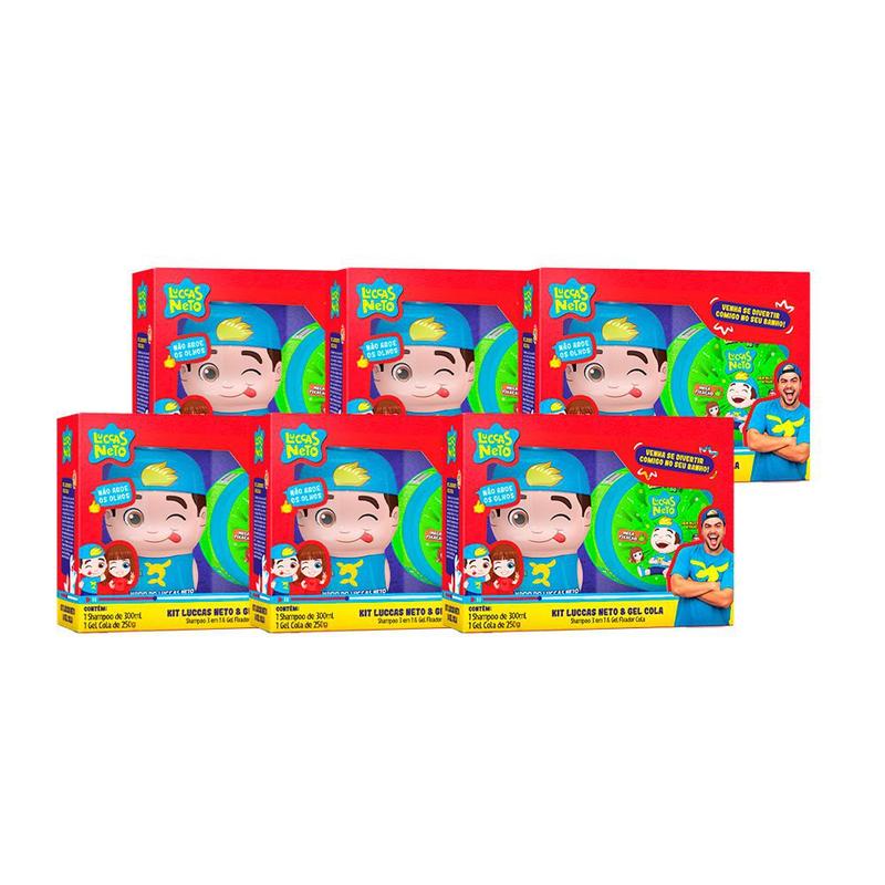Kit Infantil Luccas Neto Cia da Natureza Shampoo 300ml 3 em 1 + Gel ...