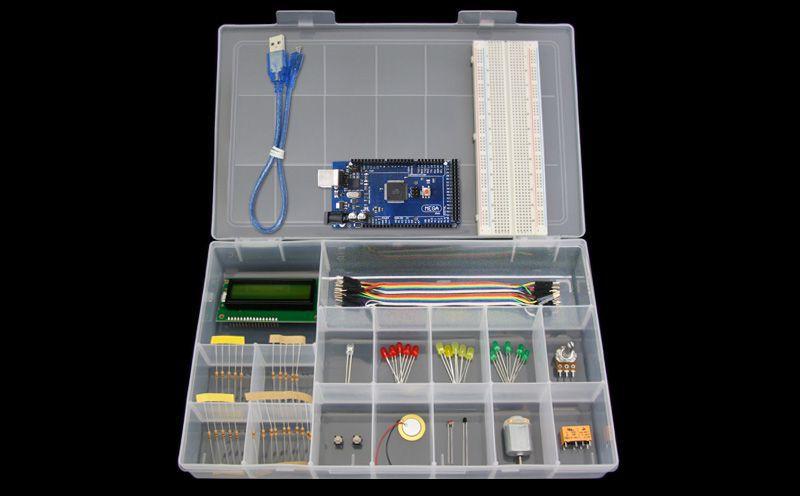 Kit Iniciante com Placa Mega2560 - Arduino - Fonte de Alimentação ...