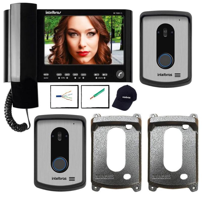 Kit Interfone camera IV 7010 HS Intelbras 2 modulos externos ...