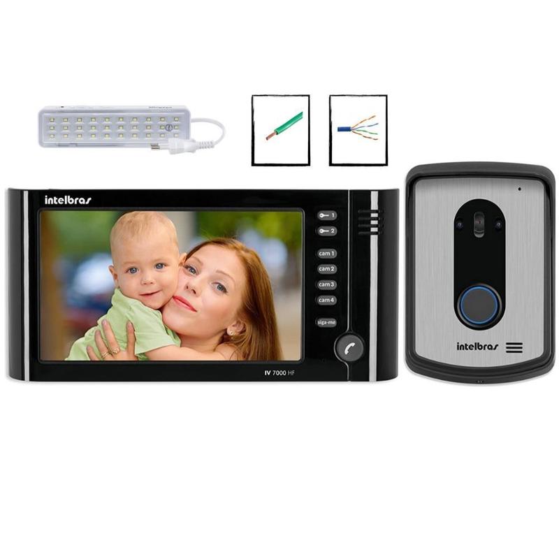 Kit Interfone com camera IV 7010 HF Intelbras com cabo 50 MT ...