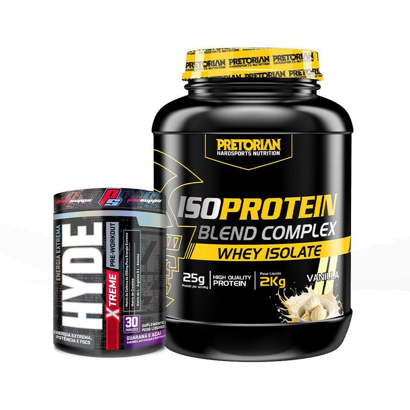 Kit Iso Protein Blend Complex 2kg - Pretorian + Pré Treino Mr Hyde ...