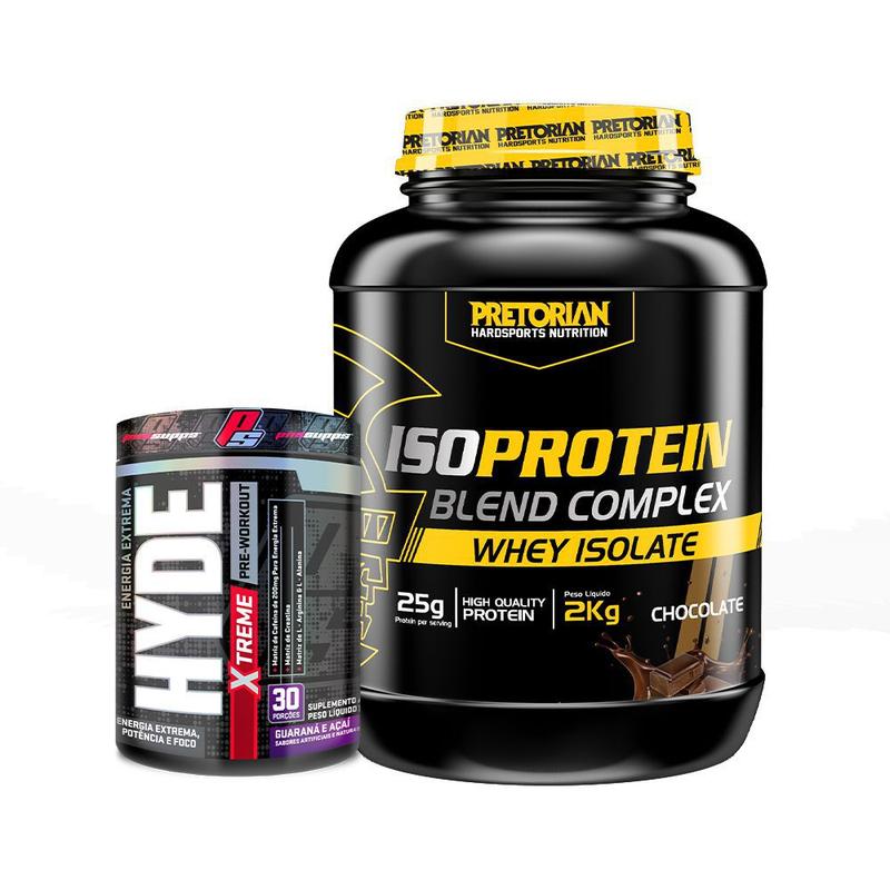 Kit Iso Protein Blend Complex 2kg - Pretorian + Pré Treino Mr Hyde ...