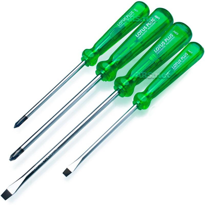 Kit Jogo Chave De Fenda E Philips Aço CRV Imantadas 4 Peças - Lotus ...