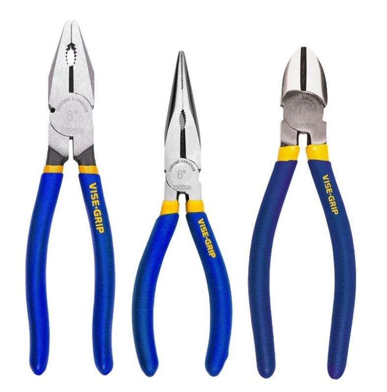 Kit Jogo De Alicates Universal + Corte + Bico Vise-Grip Irwin - Alicate ...