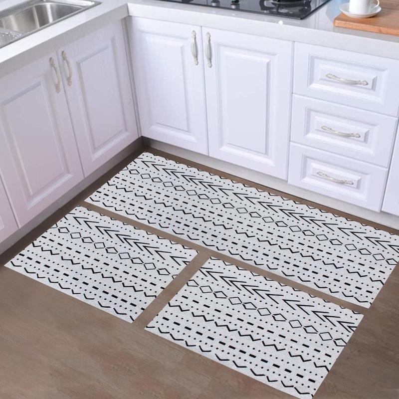 Kit Jogo de Tapetes Emborrachados para Cozinha 3 peças Lazuli - Visacor ...