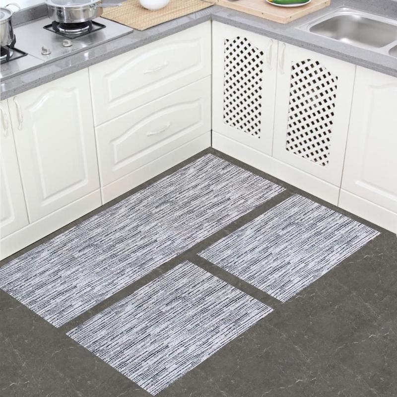 Kit Jogo de Tapetes para Cozinha 3 peças Mesclado - Visacor Decorações ...