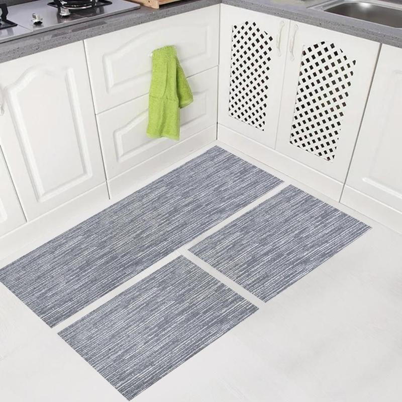 Kit Jogo de Tapetes para Cozinha 3 peças Mesclado - Visacor Decorações ...