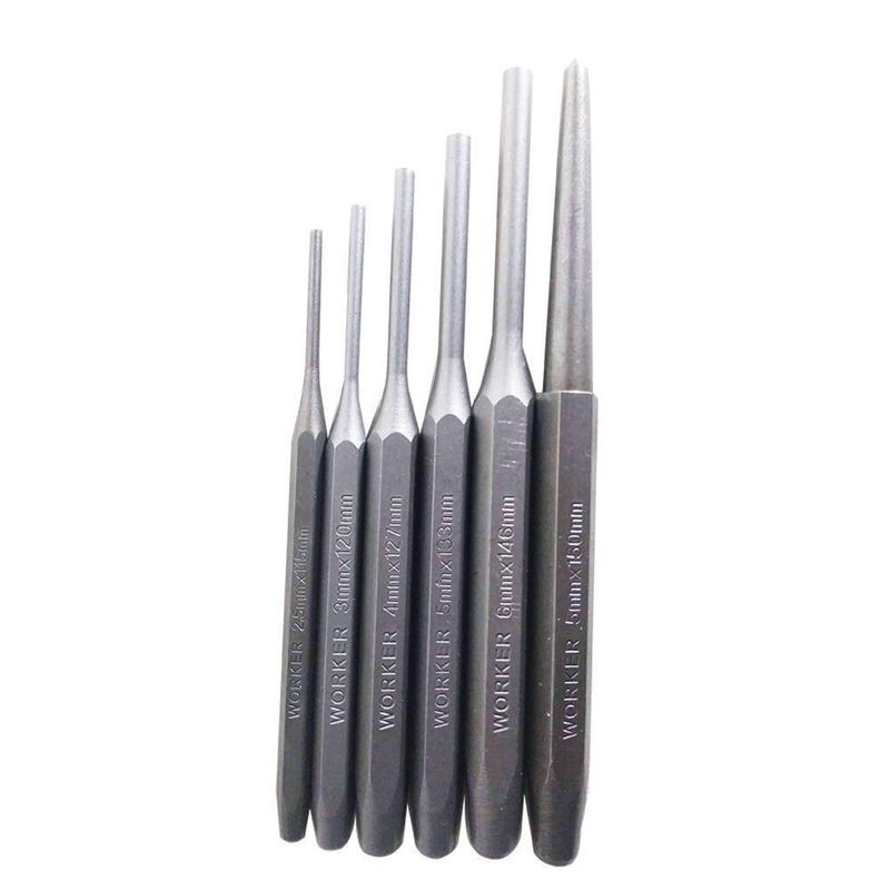 Kit Jogo Saca Pinos Paralelos E Punção De Centro 6 Peças - Worker ...