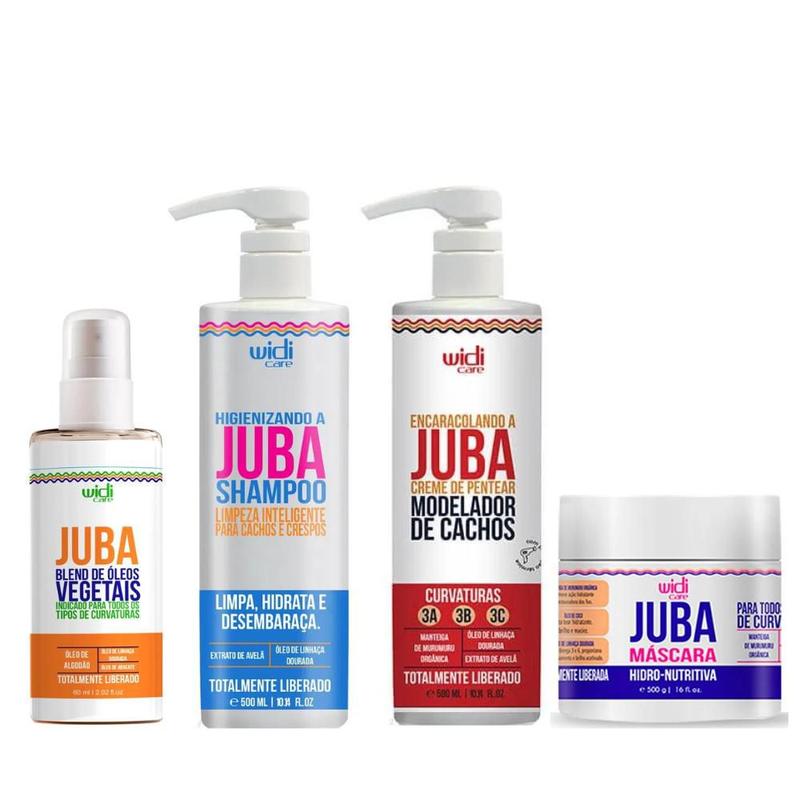 Kit juba blend + higienizando a juba + encaracolando a juba + mascara ...