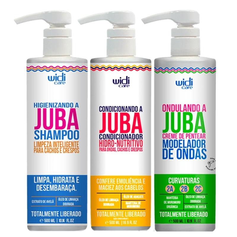 Kit Juba Shampoo Condicionador E Ondulando A Juba Widi Care 500ml - Kit ...